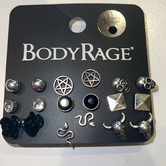 Bodyrage | Jewelry | Spencers Bodyrage Mixed Earrings Set 9 Styles Mix ...